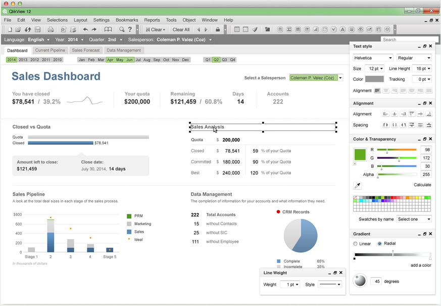Meja Design : QlikView 12